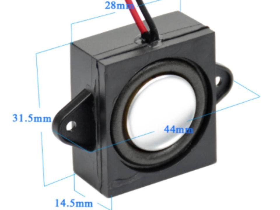 Two 28x32x15mm Megabass DCC Sound Speakers With HM7000 Plug (8 ohm) Id ...